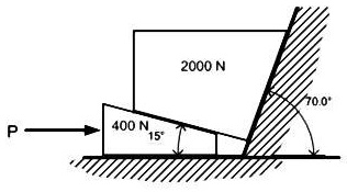 SOLVED: Given that the angle of friction is 20° at all contact surfaces ...