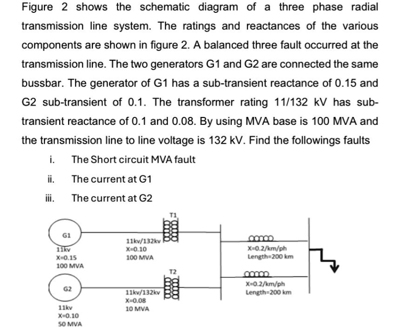 [GET ANSWER] figure 2 shows the schematic diagram of a three phase ...