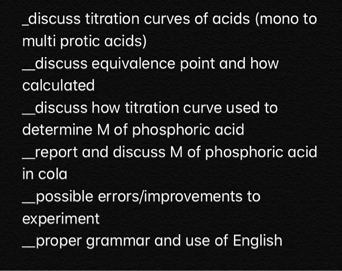 discuss titration curves of acids mono to multi protic acids discuss ...