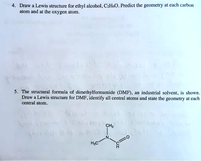 SOLVED: I'm very confused. Please do both. 4. Draw a Lewis structure ...