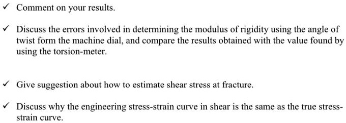 Conclusion and Discussion for Torsion Test in Strength of Material ...