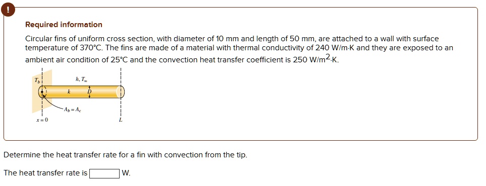 required information circular fins of uniform cross section with ...