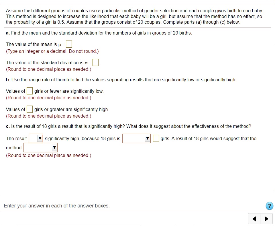 Solved Assume That Different Groups Of Couples Use A Particular Method