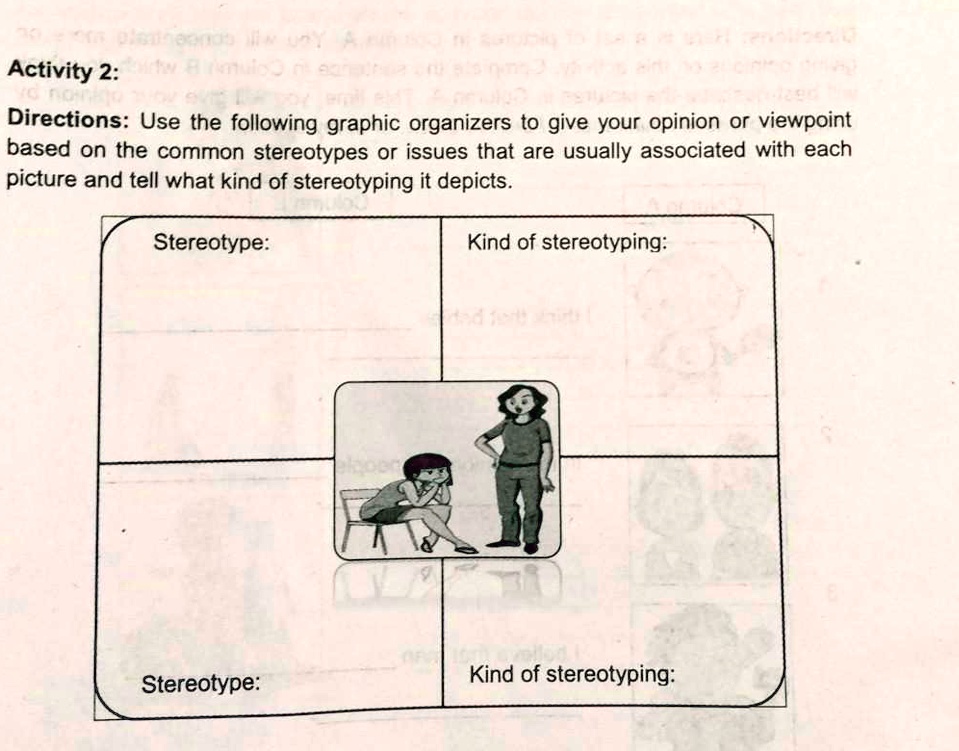 SOLVED: Pa tulong po, please. Activity 2: Directions: Use the following ...