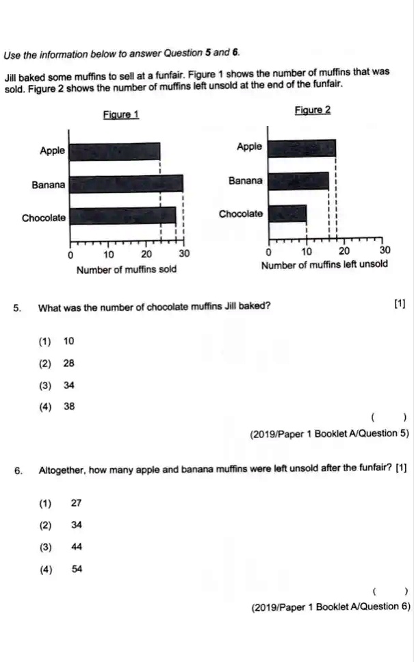 Use the information below to answer Question 5 and 6. Jill baked some ...