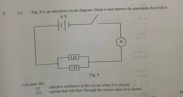 Electrical Circuit Diagram Questions And Answers