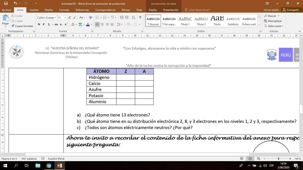 a que atomo tiene 13 electrones b que atomo tiene en su distribucion ...