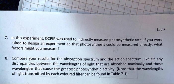 lab in this experiment dcpip was used to indirectly measure ...