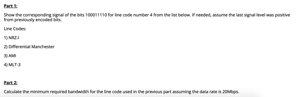 SOLVED: 1 Communication Networks, pleaseee help!!! Part 1: Show the ...