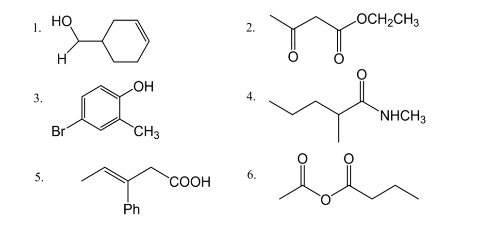 SOLVED: Name each compound, showing stereochemistry where relevant. HO ...