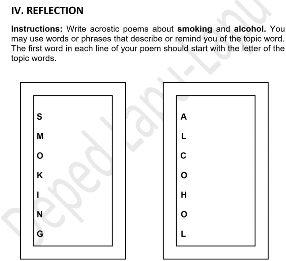 SOLVED: Please help me with my health, please, please, please. Write ...