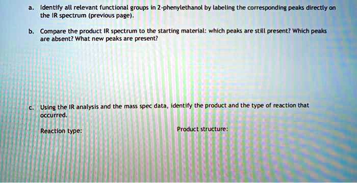 SOLVED:Identify all relevant functional groups in 2-phenylethanol by ... SOLVED:Identify all relevant functional groups in 2-phenylethanol by ...