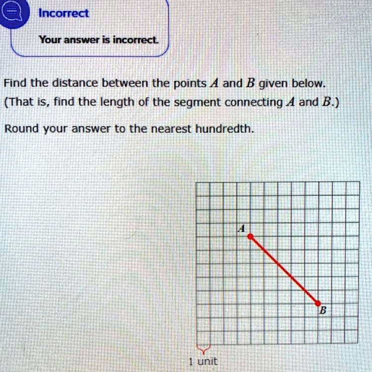 SOLVED: 'Find the distance between the points A and B given below. NO BOTS OR ELSE REPORTED ...