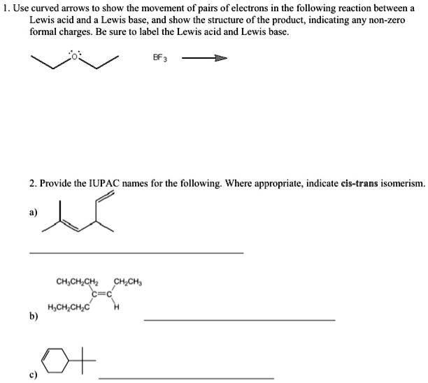 SOLVED: Use curved arrows to show the movement of pairs of electrons in ...