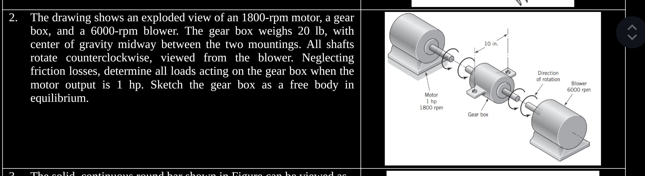 2. The drawing shows an exploded view of an 1800-rpm motor,...
