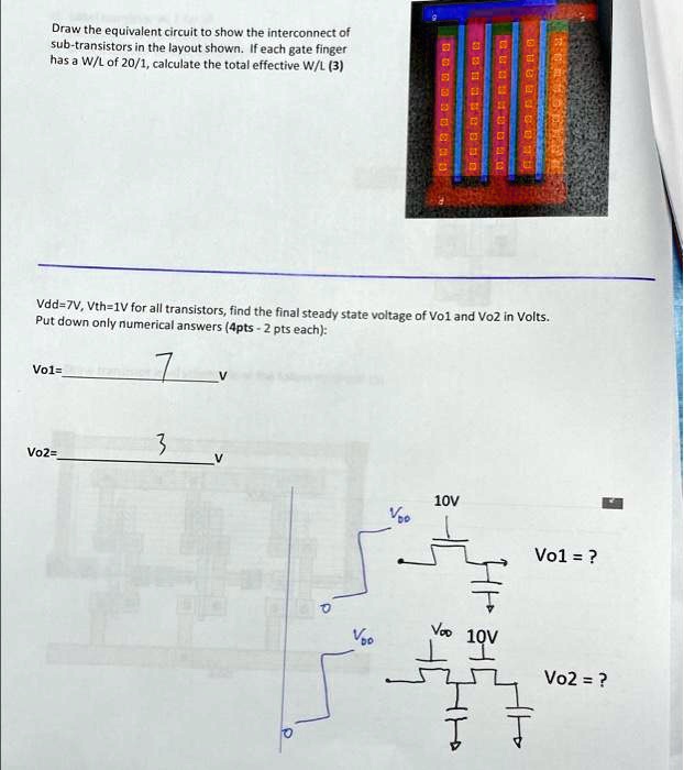 SOLVED: Draw the equivalent circuit showing the interconnect of sub ...