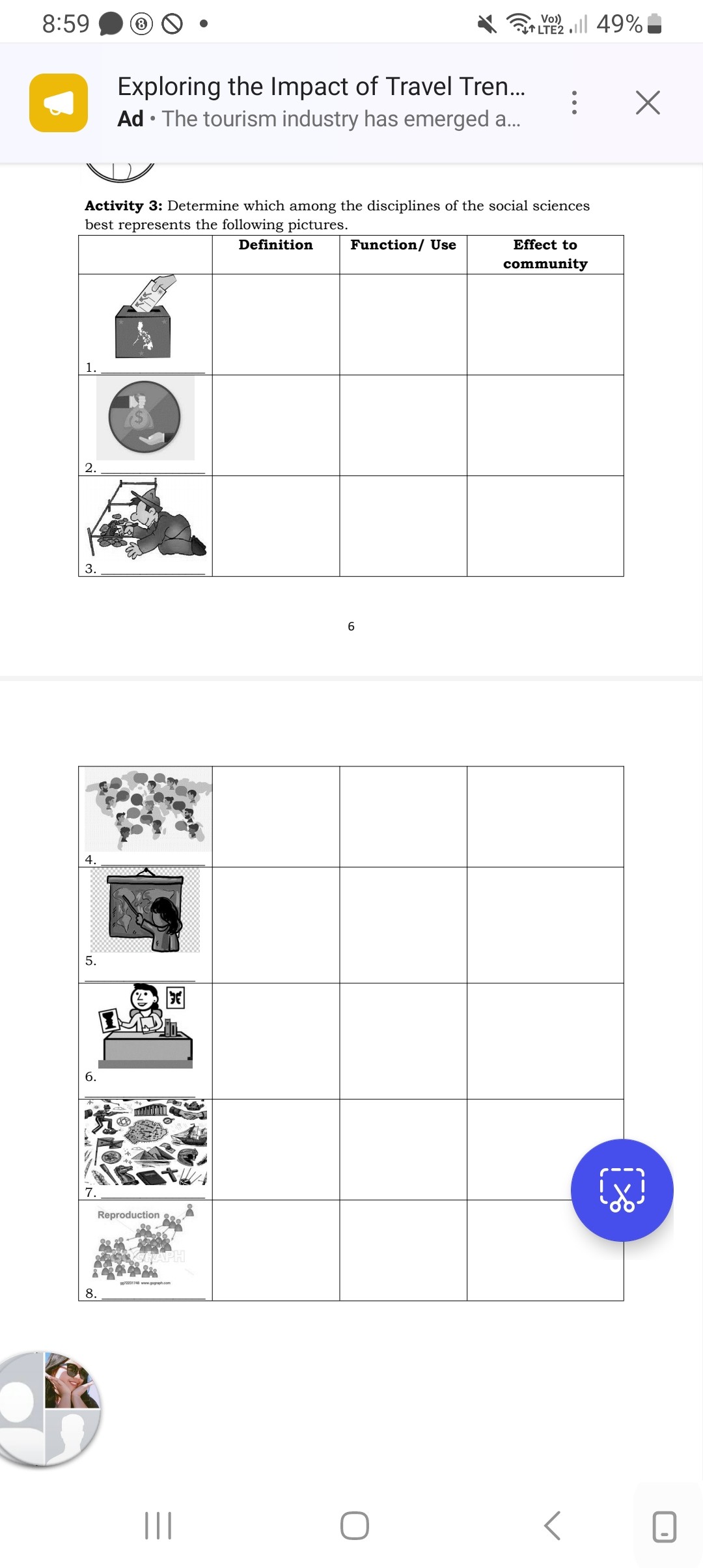 activity 3 determine which among the disciplines of the social sciences ...