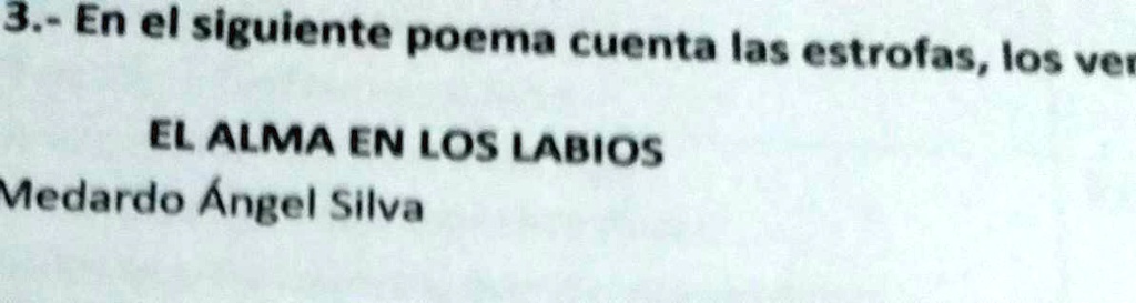 SOLVED: que título le cambiarían a ese EL ALMA EN LOS LABIOS 3. En el ...