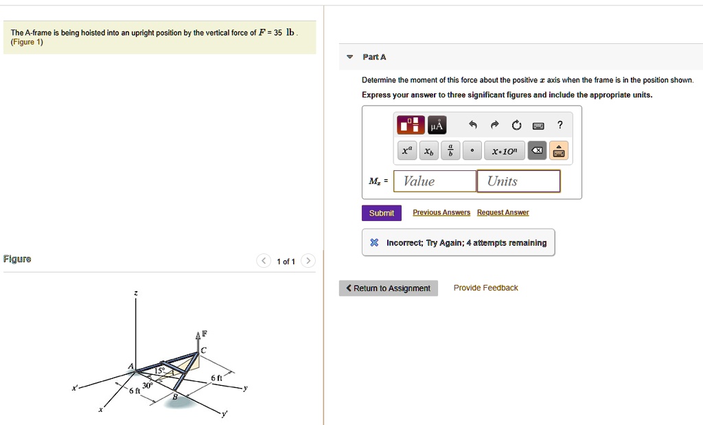 The A-frame is being hoisted into an upright position by the vertical ...