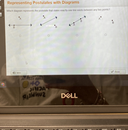 Representing Postulates with Diagrams Which dagram represents the ...
