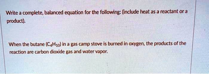 SOLVED: Write a complete; balanced equation for the following: (include ...