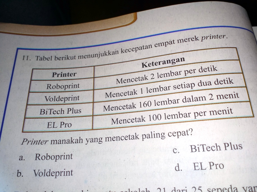 SOLVED: Tolong di jawab ya buat besok nih Dengan cara merek printer ... SOLVED: Tolong di jawab ya buat besok nih Dengan cara merek printer ...