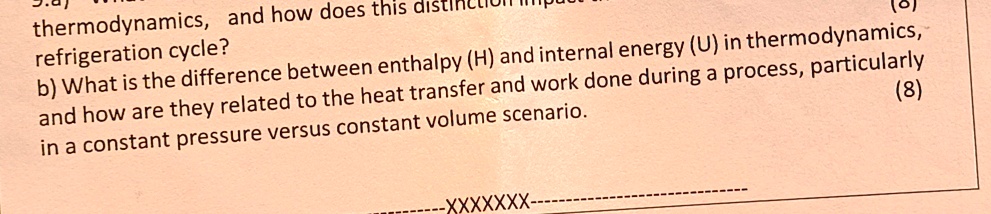 thermodynamics, and how does this distinction impact the refrigeration ...