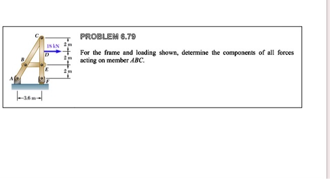 PROBLEM 6.79 18 kN For the frame and loading shown, determine the ...