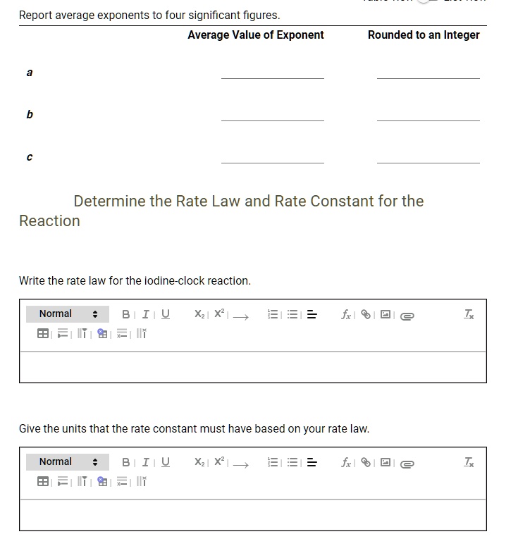 Report average exponents to four significant figures average...