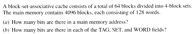 SOLVED: A block-set-associative cache consists of a total of 64 blocks divided into 4-block sets ...