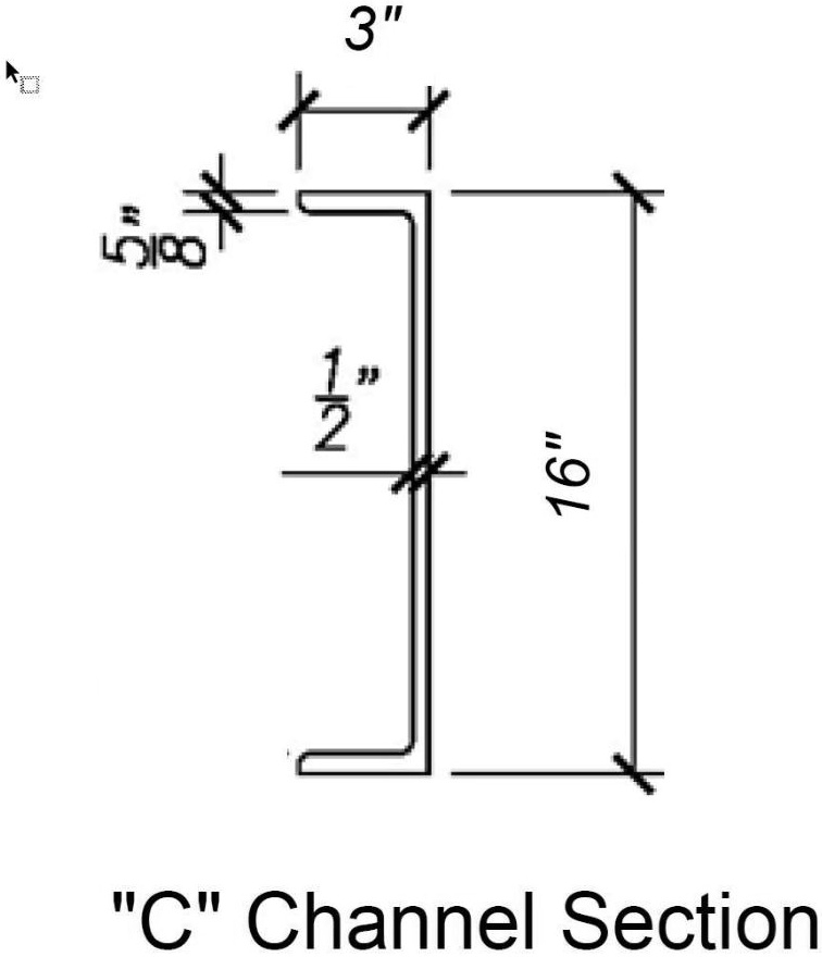 SOLVED: 3" 3 Lioo AV 16" "C" Channel Section