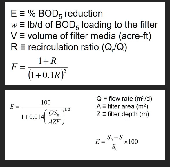 SOLVED: Determine the diameter of a single-stage rock media filter to ...