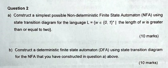 Solved Module Theory Of Computation Please Provide Working Out And Final Answer Question2 A