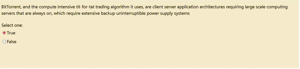 BitTorrent, and the compute intensive tit-for-tat trading algorithm it ...