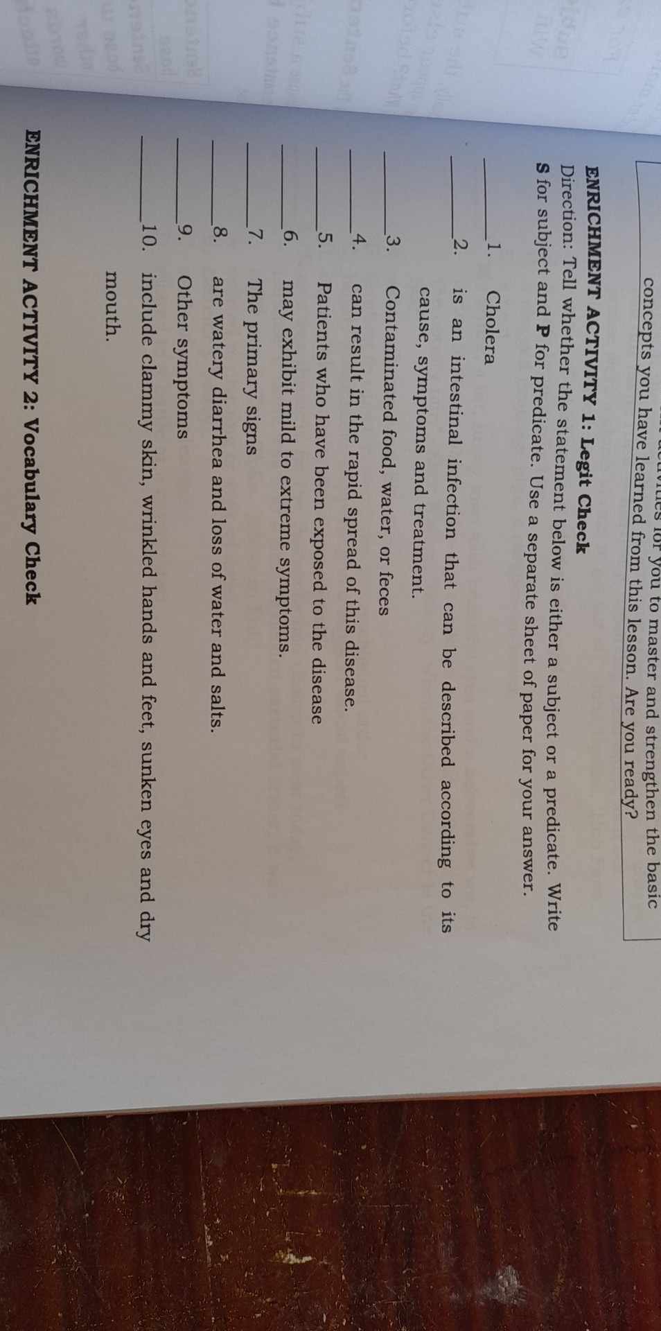 SOLVED: concepts you have learned or you to master and strengthen the ...