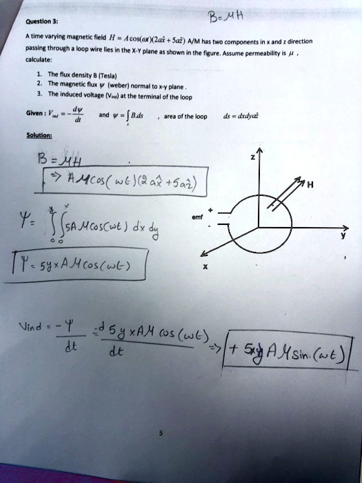 SOLVED: Passing through a loop wire lies in the -Y plane as shown in the figure. Assume ...