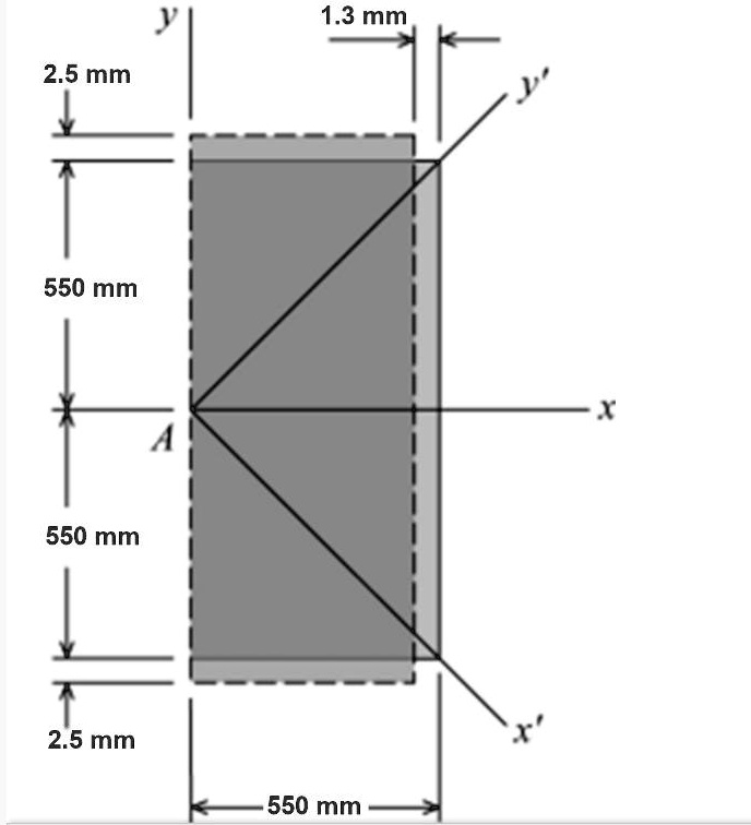 SOLVED: The rectangular plate is subjected to shear deformation.The ...