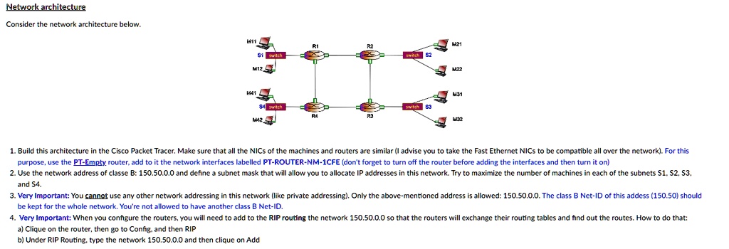 SOLVED: Network Architecture: Building a Cisco Packet Tracer Network 1 ...