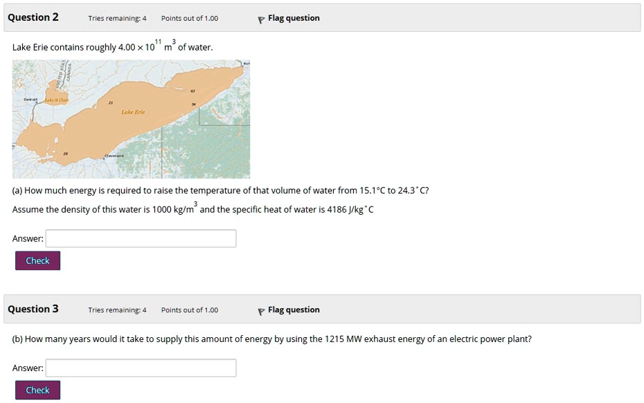 SOLVED: Question 2 Tries remaining: Poinis Quloi Flag question Lake ... SOLVED: Question 2 Tries remaining: Poinis Quloi Flag question Lake ...