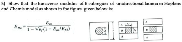 5 Show That The Transverse Modulus Of B Subregion Of Unidirectional