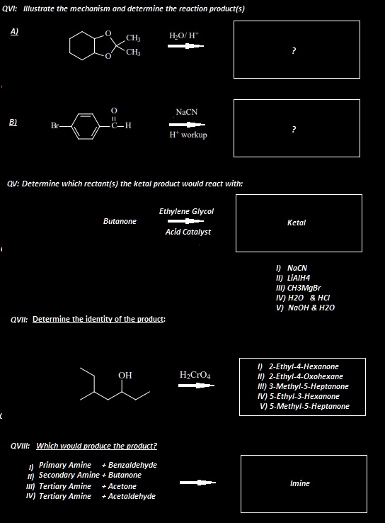 SOLVED: QVI: Illustrate the mechanism and determine the reaction ...