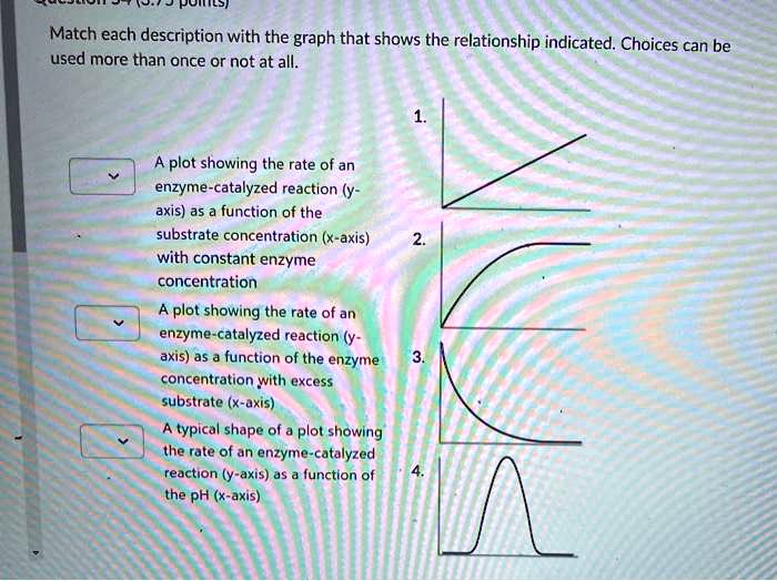 SOLVED: Match each description with the graph that shows the ...