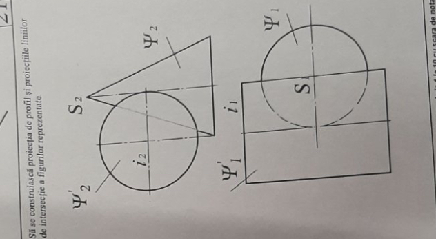 S? se construiasc? proiectia de profil ?i proiectiile liniilo de ...