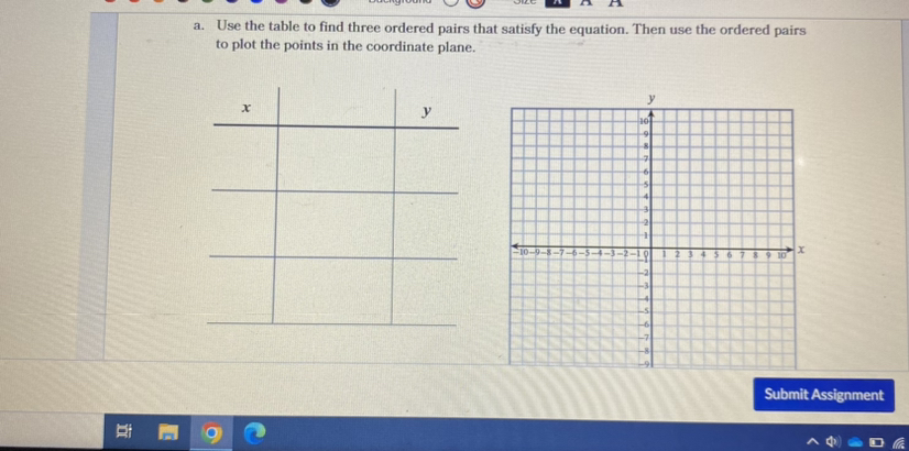 SOLVED: a. Use the table to find three ordered pairs that satisfy the ... SOLVED: a. Use the table to find three ordered pairs that satisfy the ...