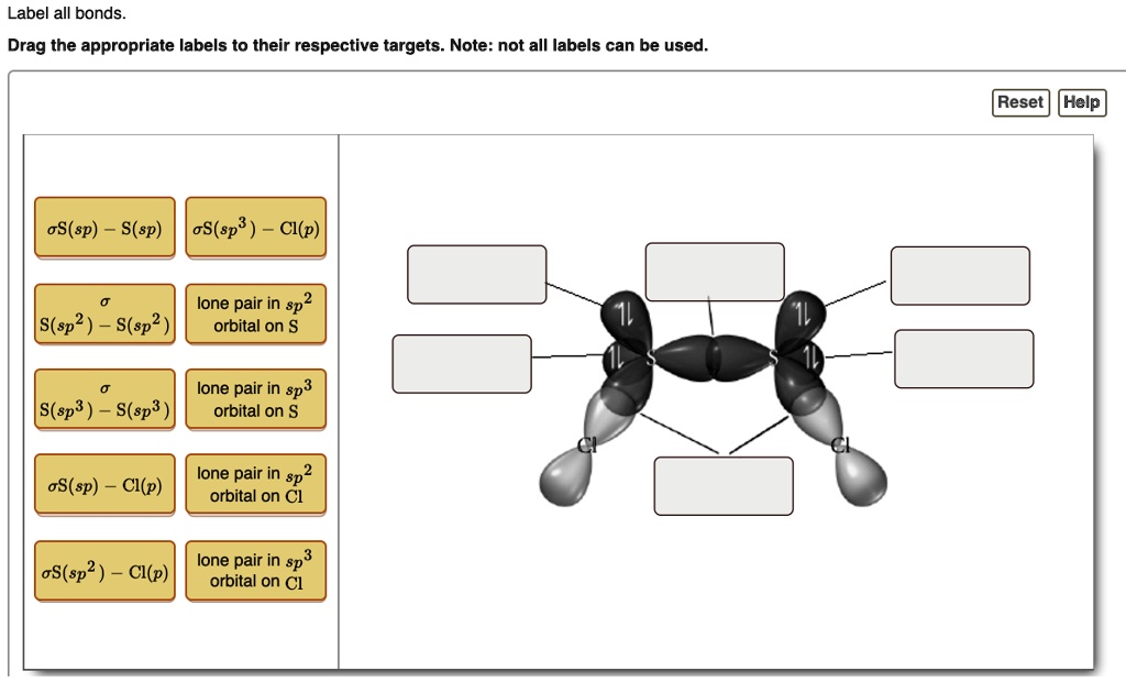 label all bonds drag the appropriate labels to their respective targets ...