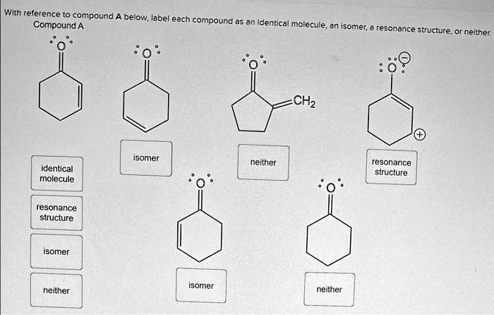 SOLVED: Texts: With reference to compound A below, label each compound ...