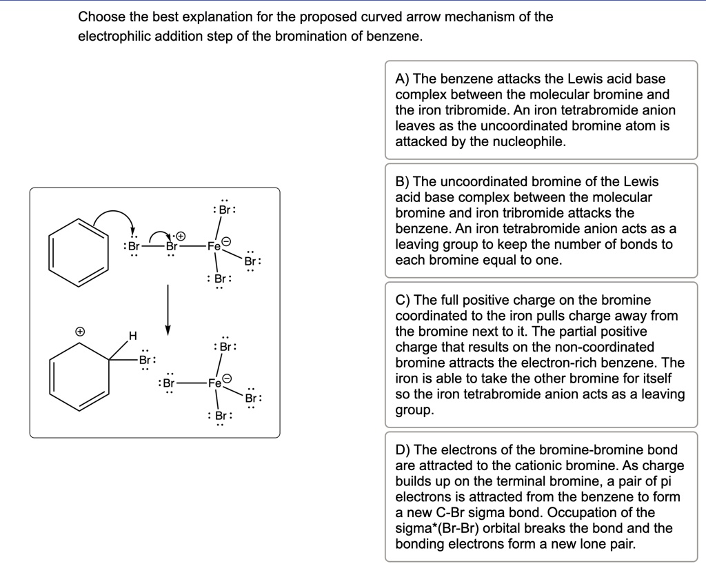 SOLVED: Choose the best explanation for the proposed curved arrow ...