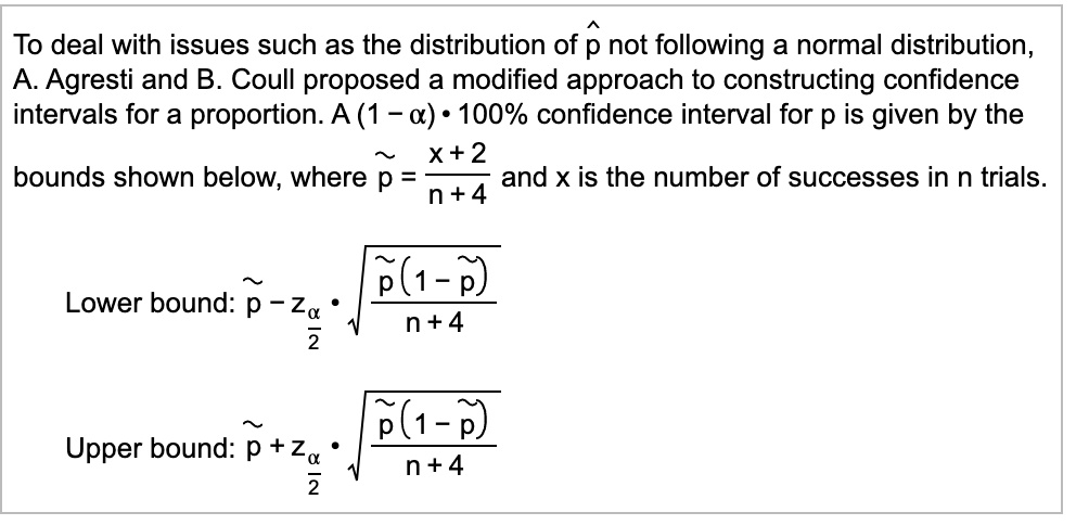 SOLVED: To deal with issues such as the distribution of p not following ...