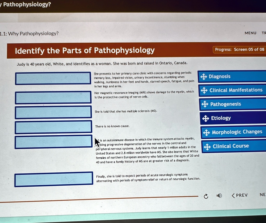 pathophysiology 11 why pathophysiology identify the parts of ...