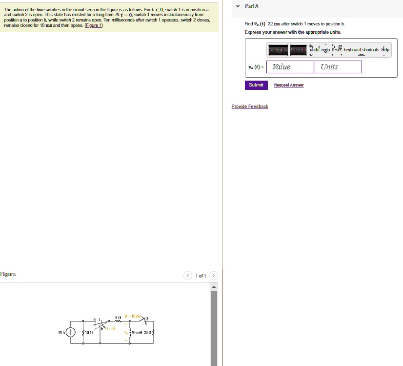SOLVED: The action of the two switches in the circuit seen in the ...
